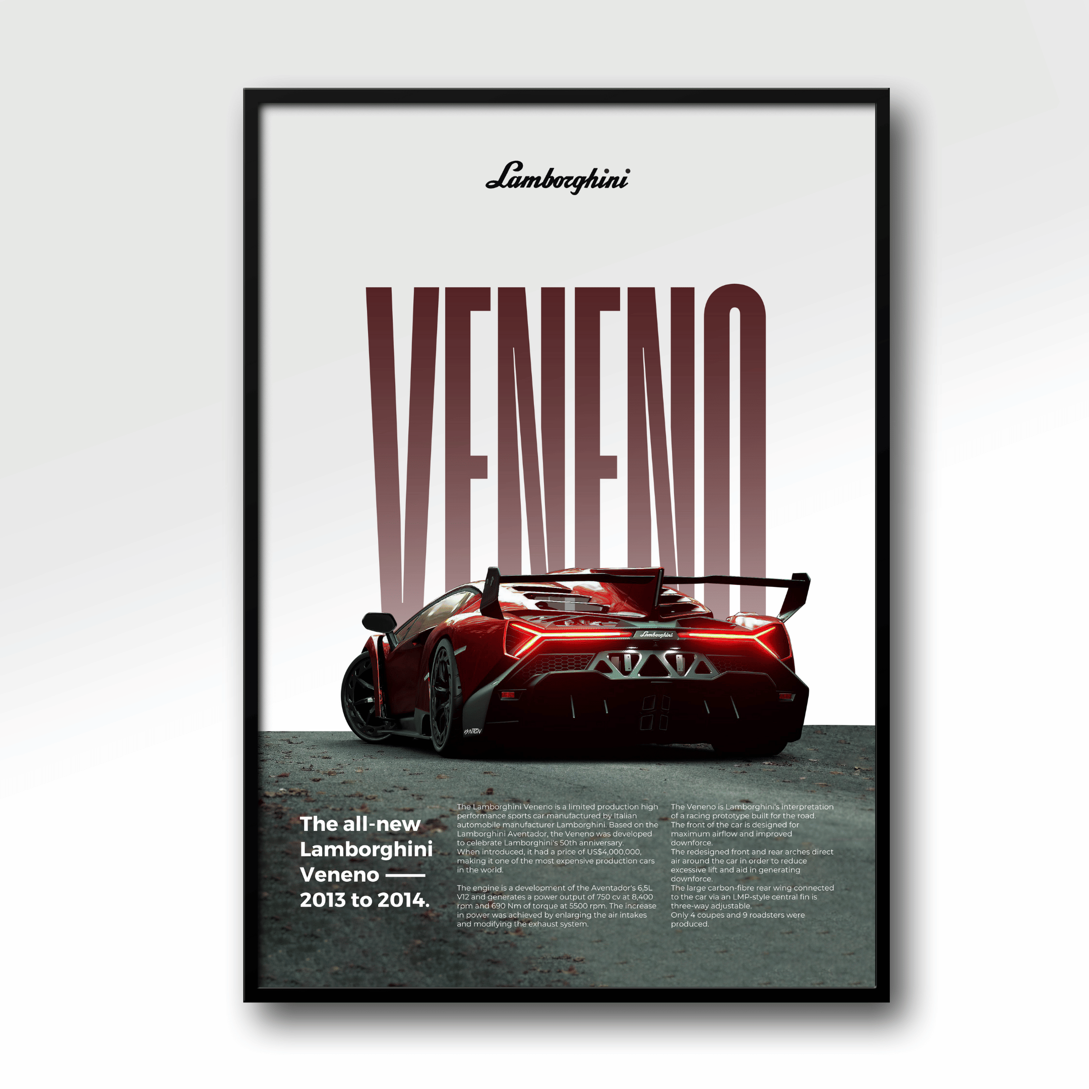 Poster Lamborghini Veneno - posterz.